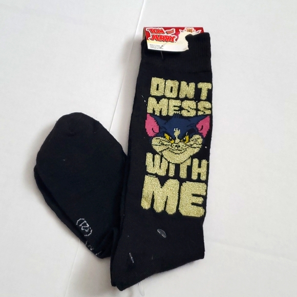 Warner Bros. | Other | Gold Threaded Tom Jerry Socks | Poshmark